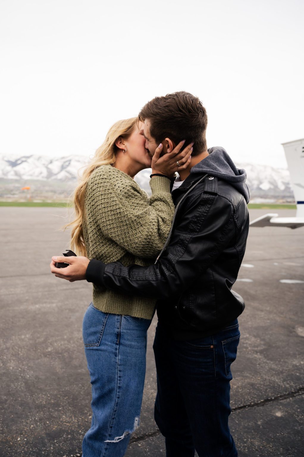 Surprise Airport Proposal // Logan Wedding Photographer
